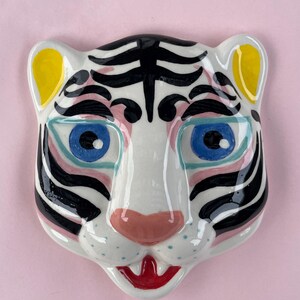 Tiger Mask in Ceramic - Handmade & Customizable - Etsy