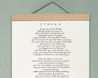 ITHAKA Printable Calligraphy Ithaka Poem Ithaka Poster Printable by C.P ...