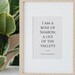 Song of Solomon 2:1 I Am a Rose of Sharon Bible Verse Print - Etsy