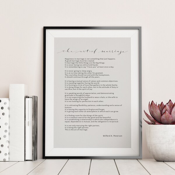 The Art of Marriage - Etsy
