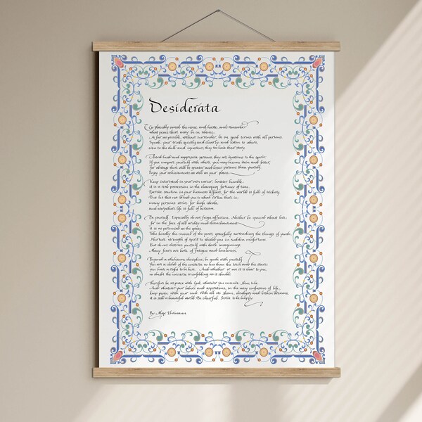 Desiderata Poster - Etsy