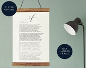 IF Rudyard Kipling Poem Framed Calligraphy & Typography | Etsy