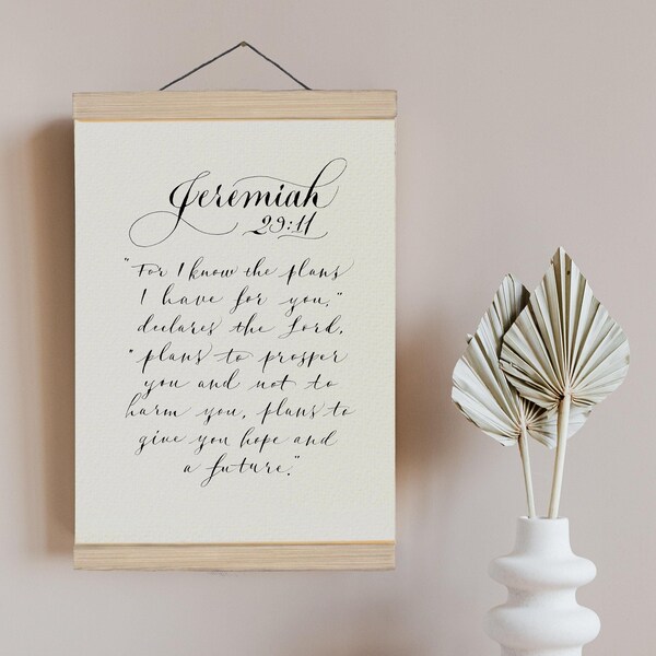 Jeremiah 29 11 Print - Etsy
