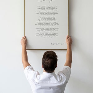 I Love You Print by Ella Wheeler Wilcox Framed Poem, Ella Wheeler ...