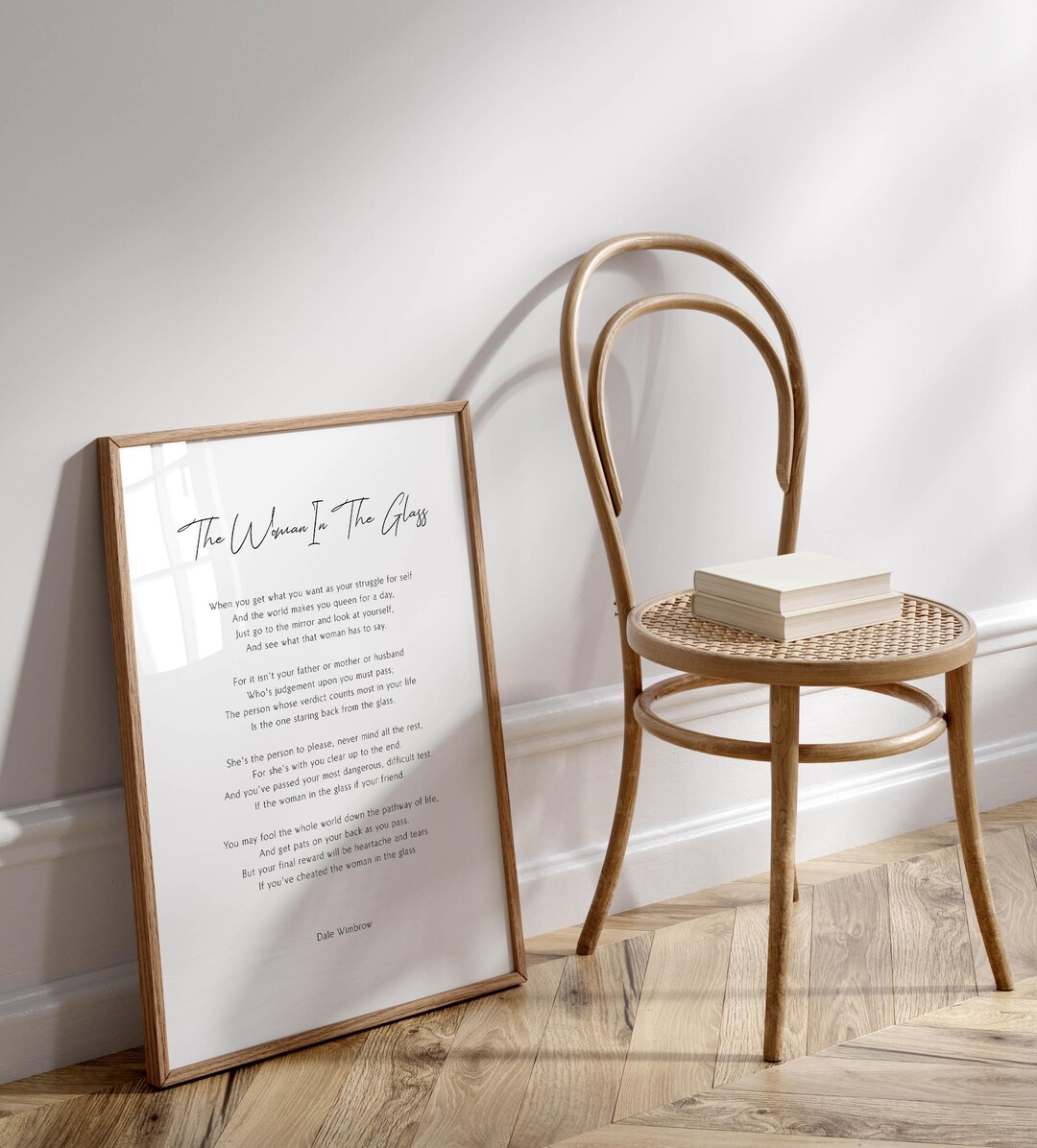 The Woman in the Glass Poem Print | Dale Wimbrow Inspirational Wall Art ...