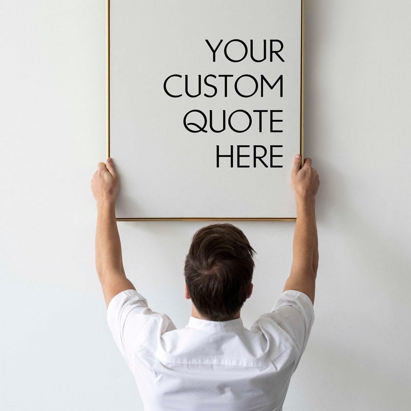 Custom Quote Frame - Etsy