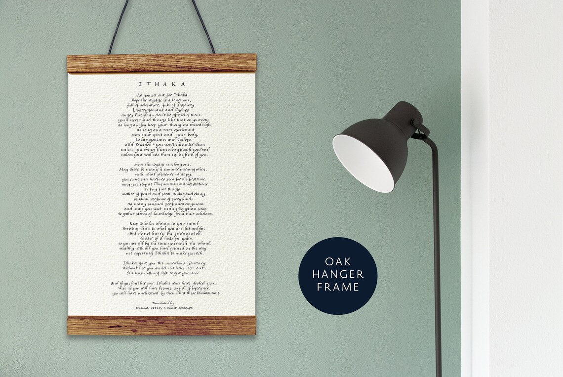 ITHAKA Print Framed Ithaka Poem Ithaka Poster by C.P. - Etsy UK
