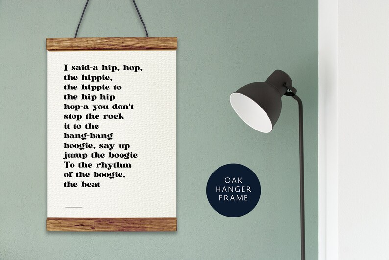 Hip Hop Song Lyrics Print I Said Hip-hop Lyrics Poster - Etsy