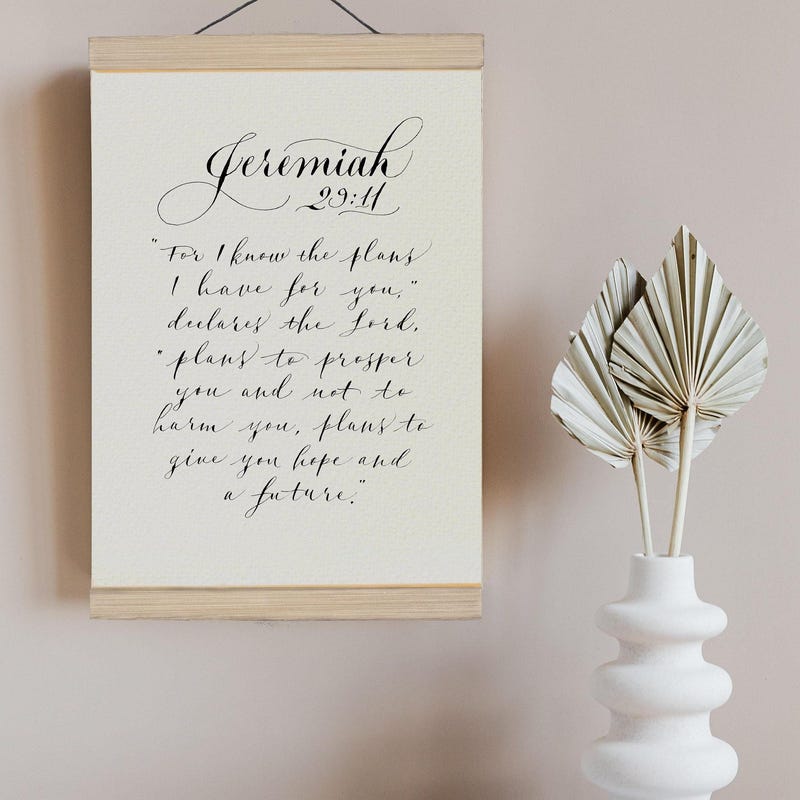 Jeremiah 29 11 Print - Etsy