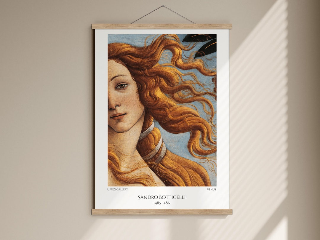 Birth of Venus Art Print, Venus Detail Poster by Sandro Botticelli ...
