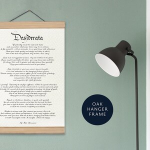 Desiderata Calligraphy Print Framed Print Poem by Max Ehrmann ...