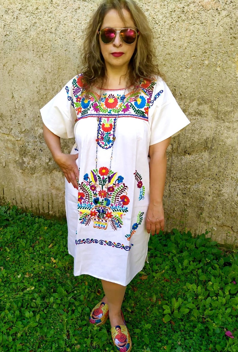 2XL & 4XL. Bohemian Dress. Mexican Dress. Mexican Tunic. - Etsy
