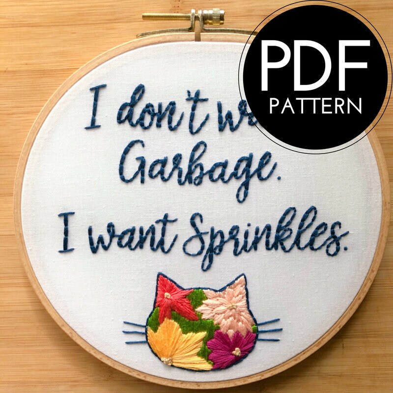 Swear Embroidery - Etsy