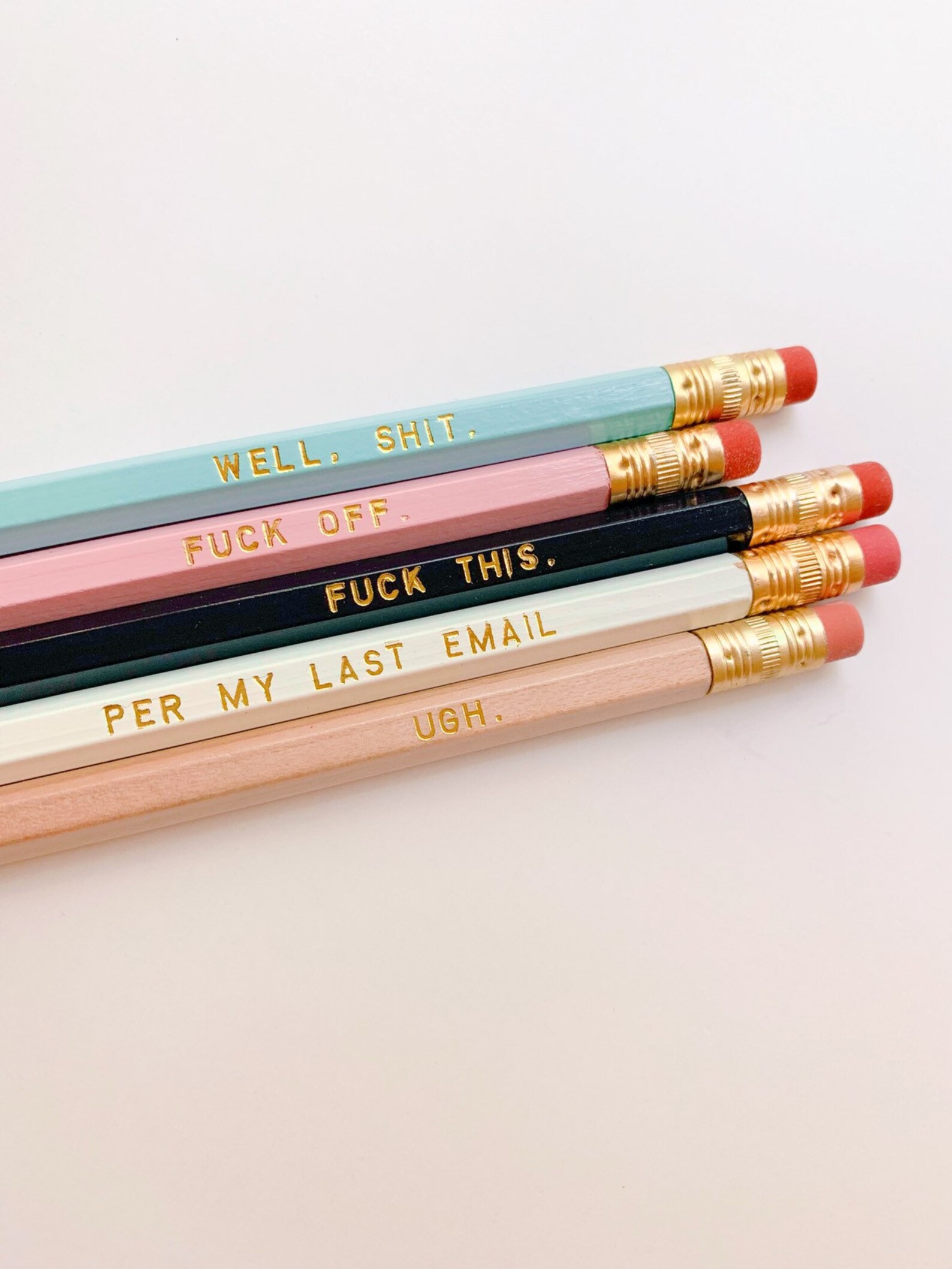 Motivational Pencils Pencil Pack Funny Pencils | Etsy