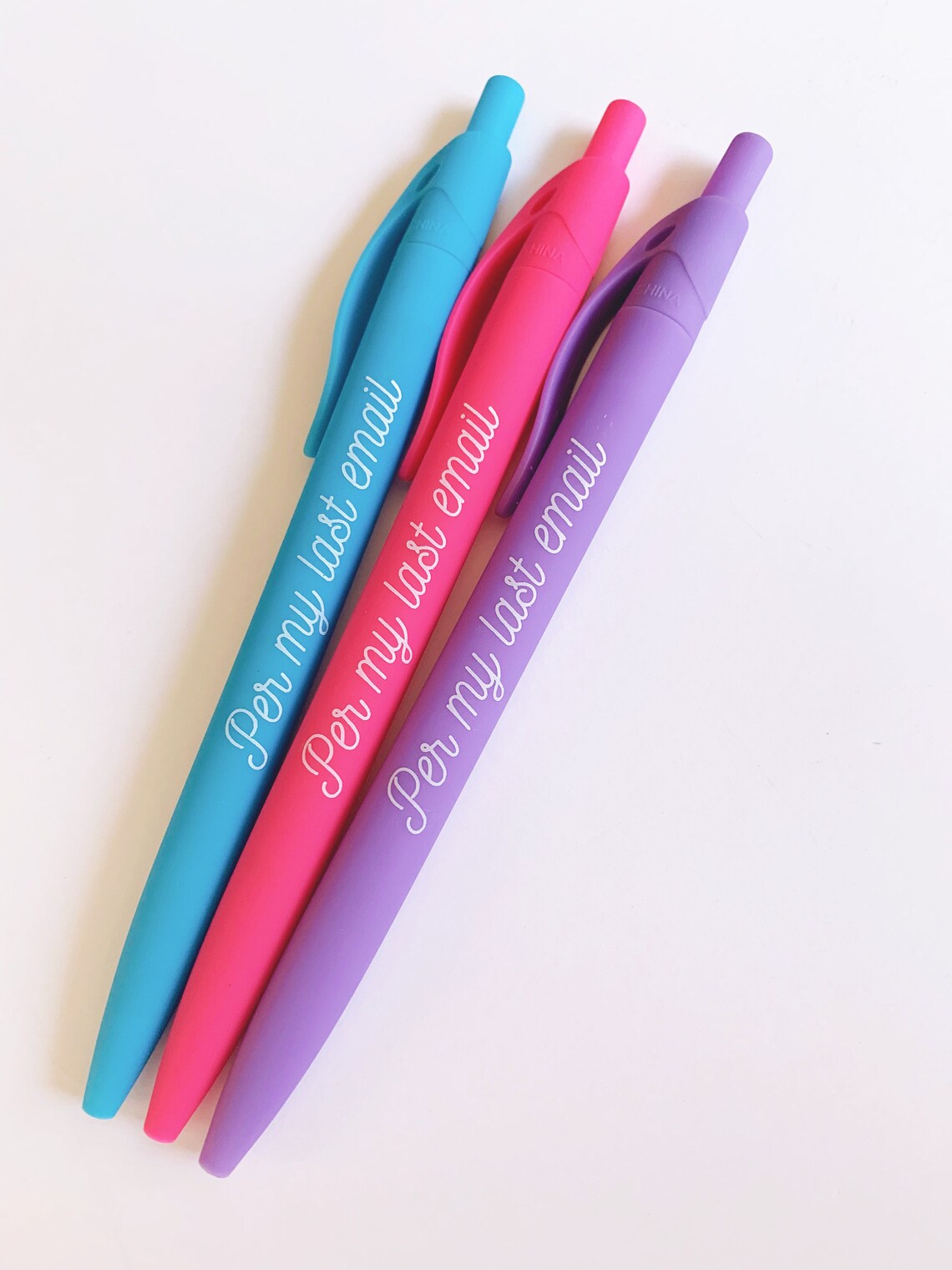 Pens per my last email 3 pack Sleek Write Rubberized Pen | Etsy