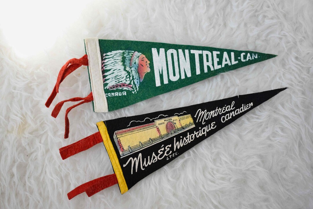 Vintage Pennant From Montreal Canada for Travel Lover Gift or Boho Home ...