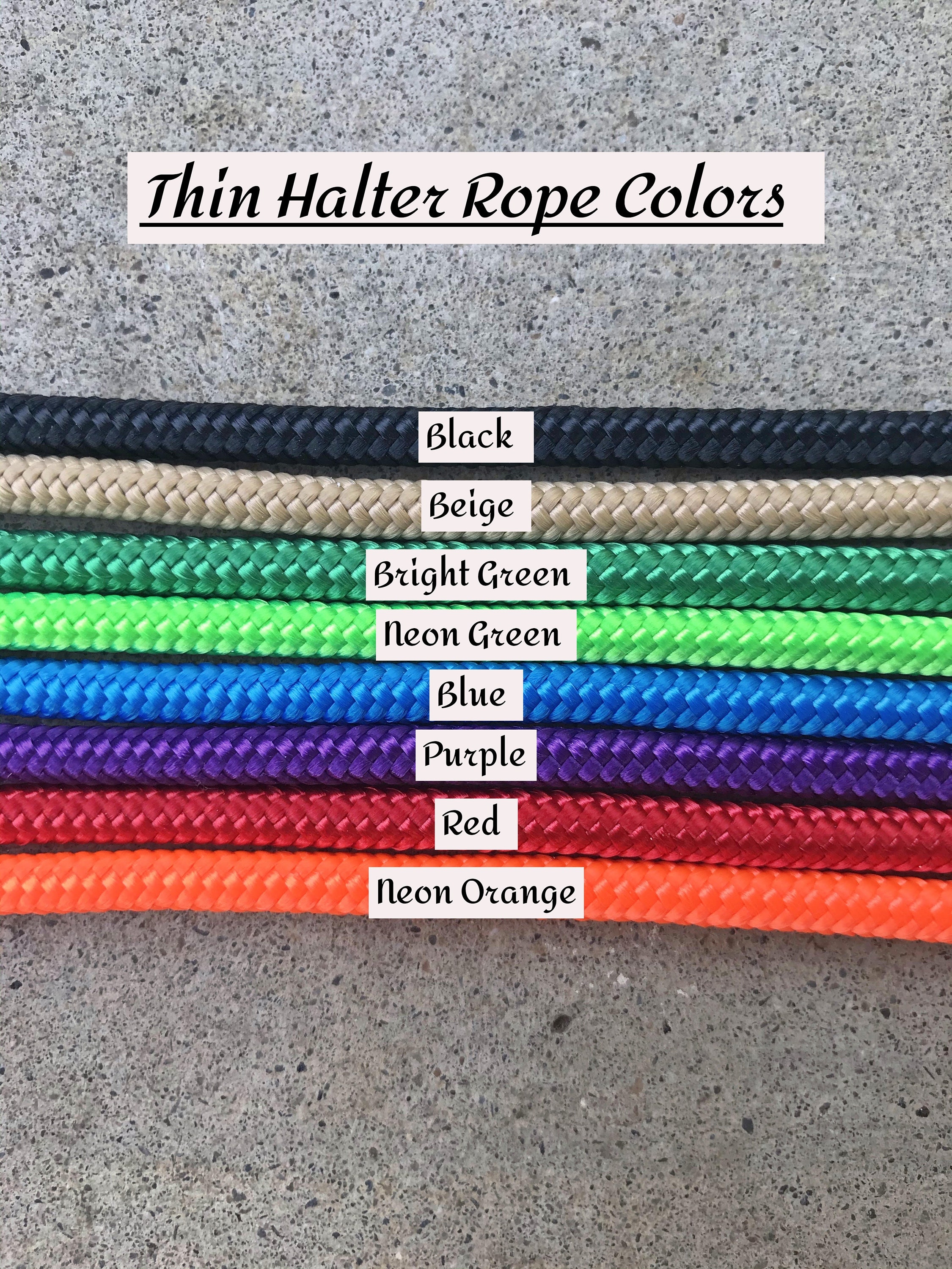 THIN Rope Halters, Mini Halter, Trail Halter - Etsy