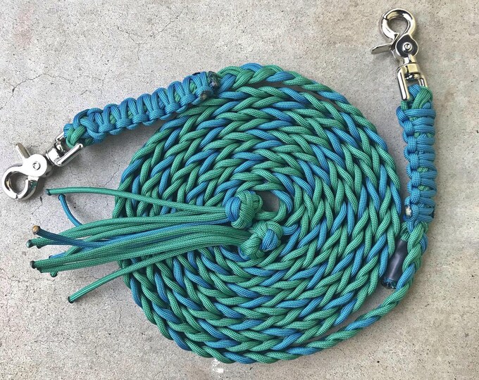 Custom Braided Paracord Split Reins - Etsy