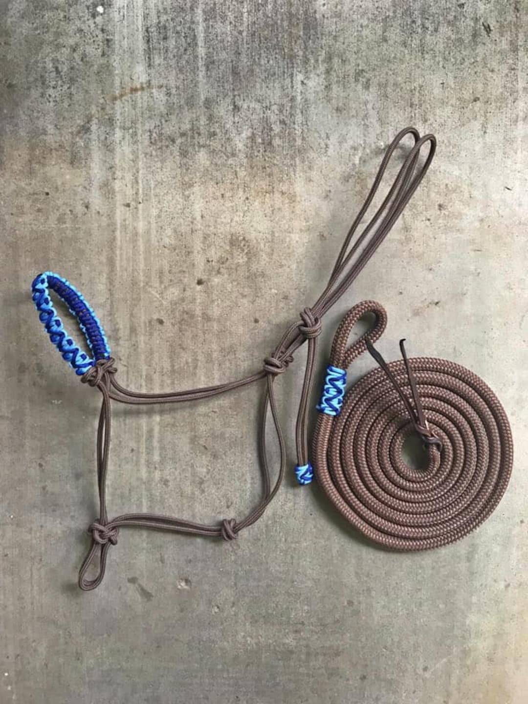 Custom Rope Halter With Matching 10' Lead Rope - Etsy