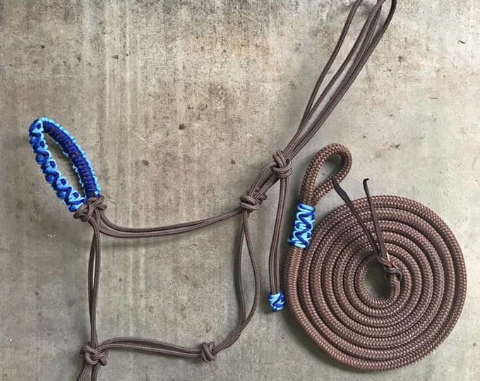 Custom Rope Halter With Matching 10' Lead Rope - Etsy