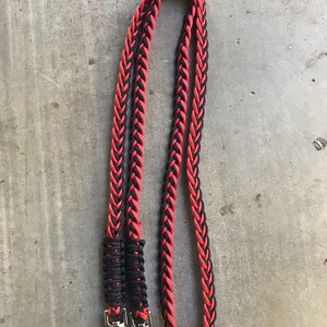 Custom Paracord Braided Barrel Reins, Loop Reins - Etsy