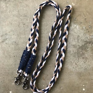 Custom Paracord Braided Barrel Reins, Loop Reins - Etsy