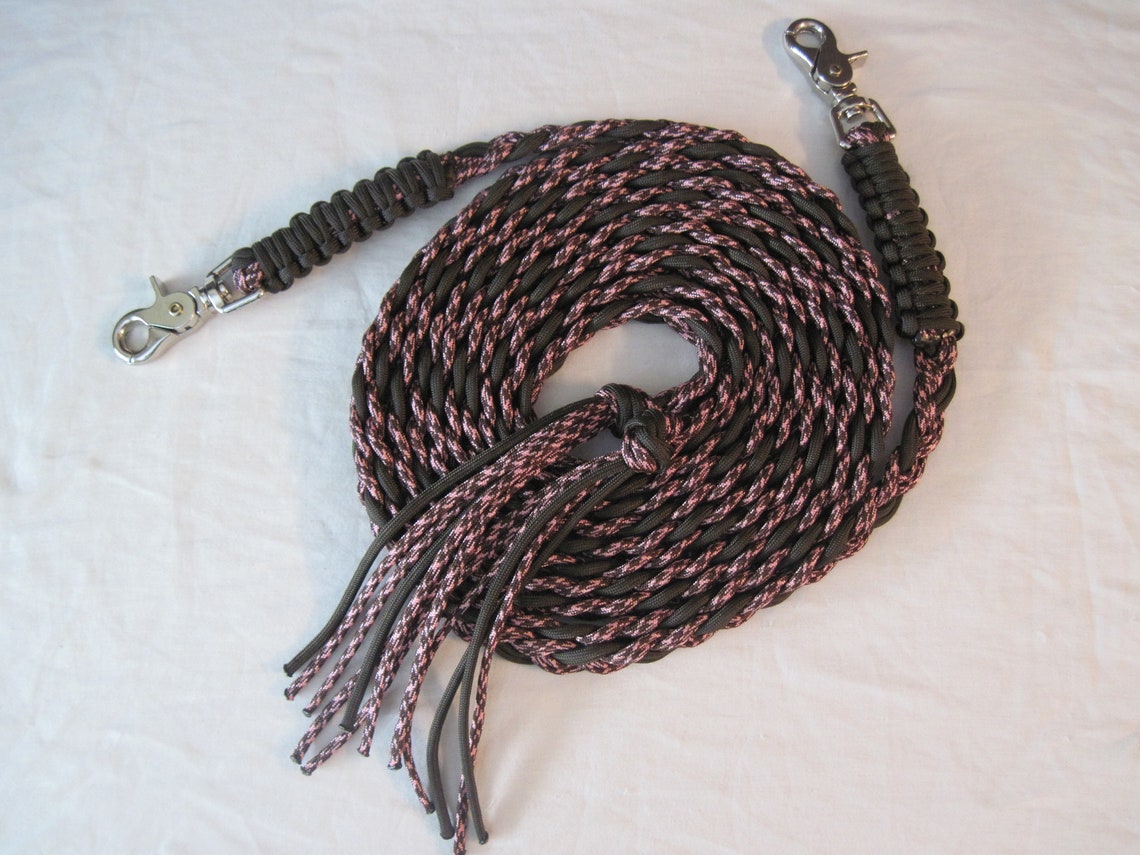 Custom Braided Paracord Split Reins - Etsy