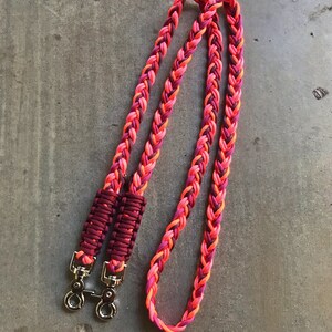 Custom Paracord Braided Barrel Reins, Loop Reins - Etsy