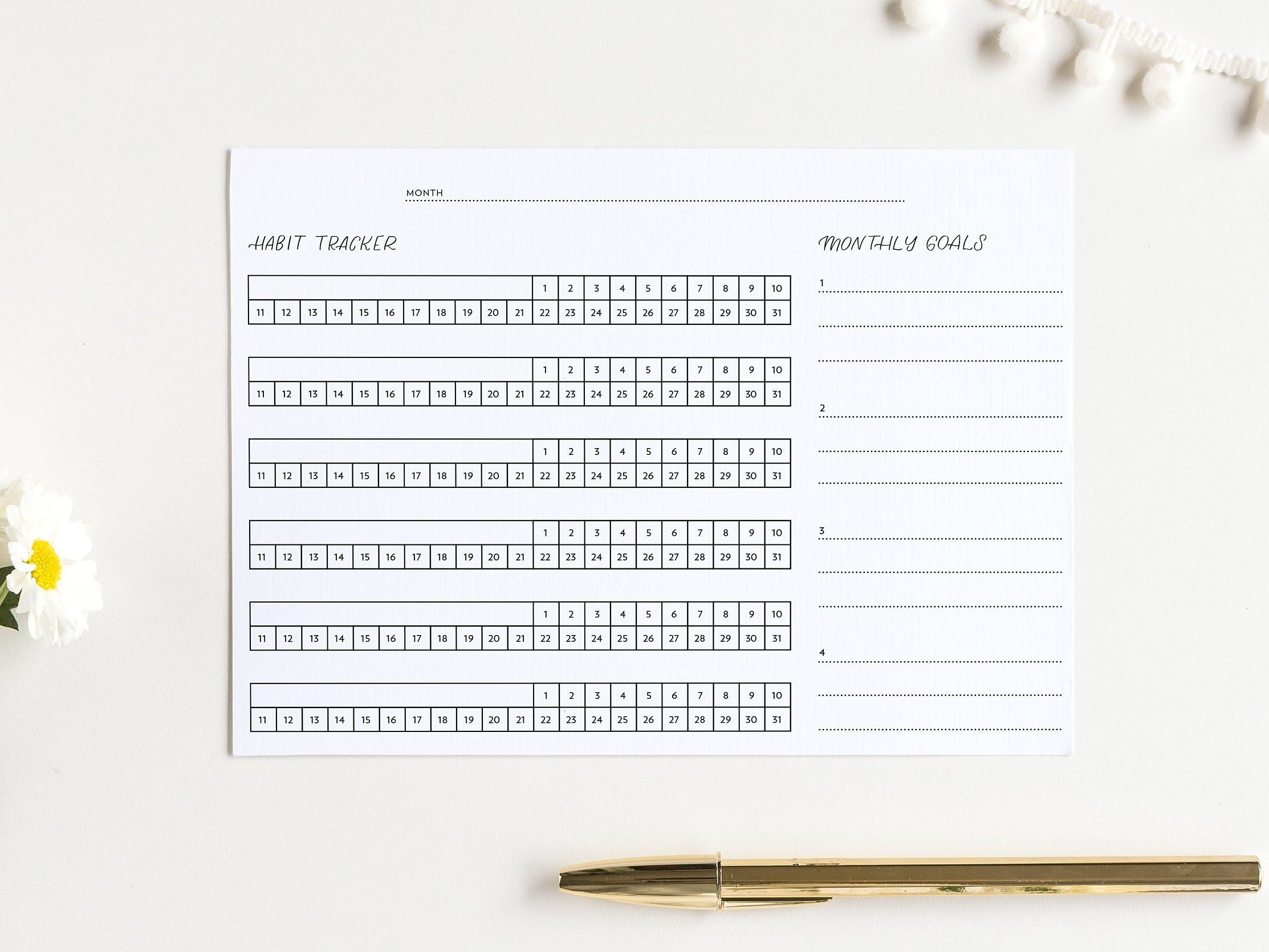 Paper & Party Supplies PDF Download Printable A5 Sized Bullet Journal ...