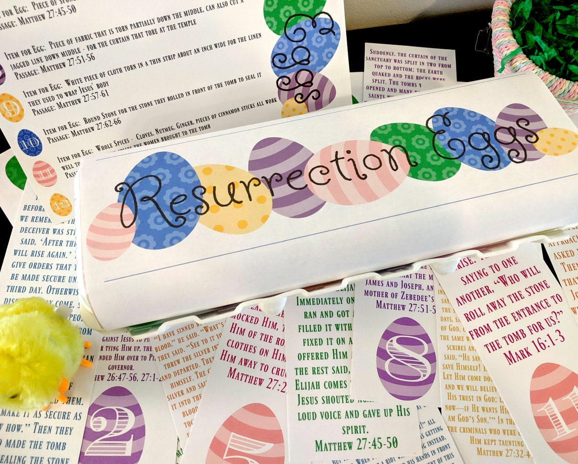 Easter Story Resurrection Eggs - Etsy