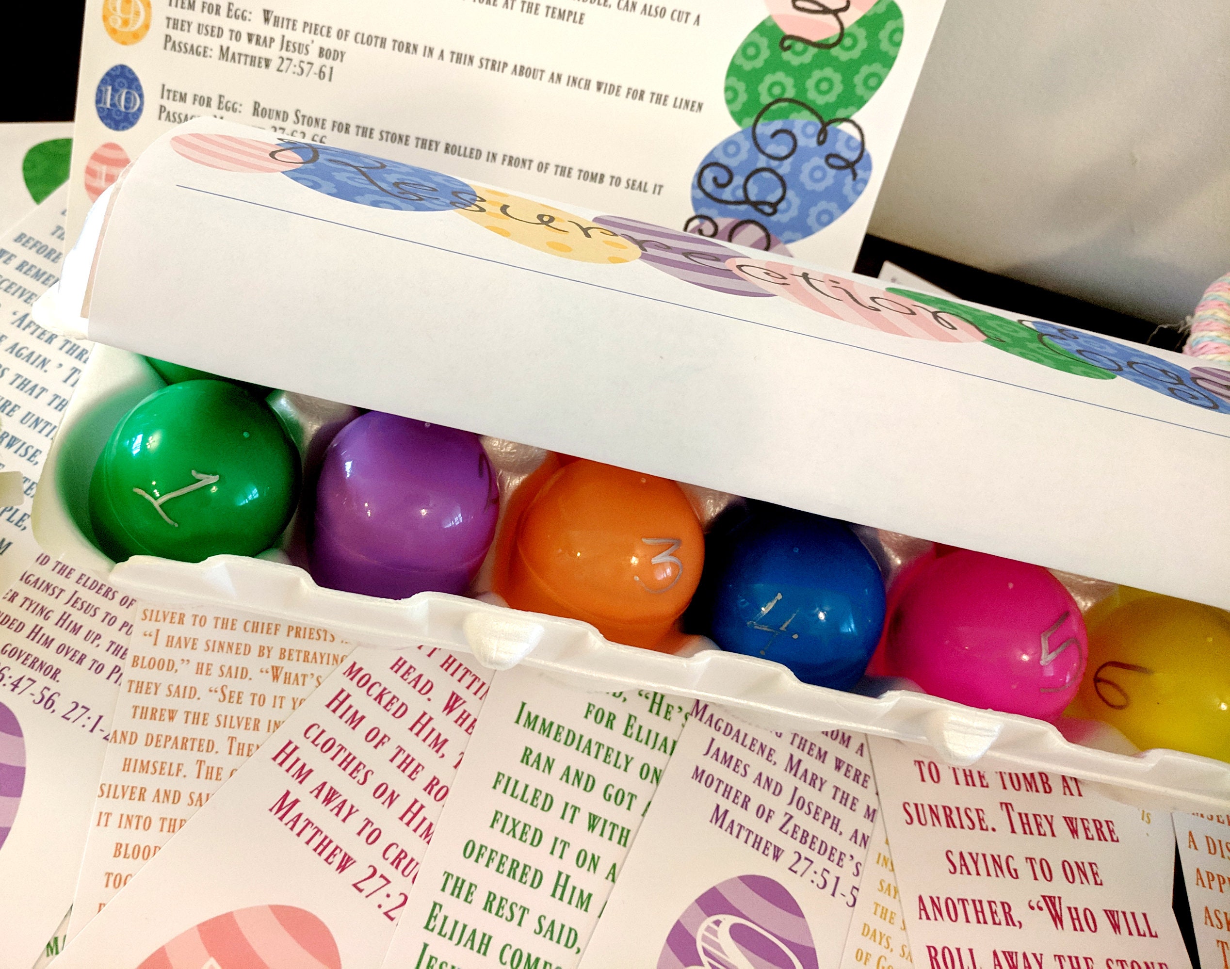 Easter Story Resurrection Eggs - Etsy