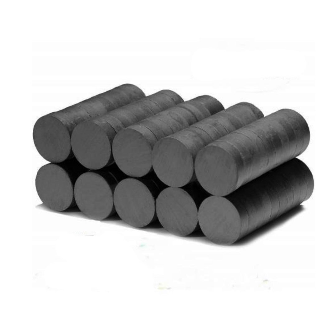 Ferrite Magnet 17mm X 3mm Black Coin C8 Tinker Craft and Decor - Etsy