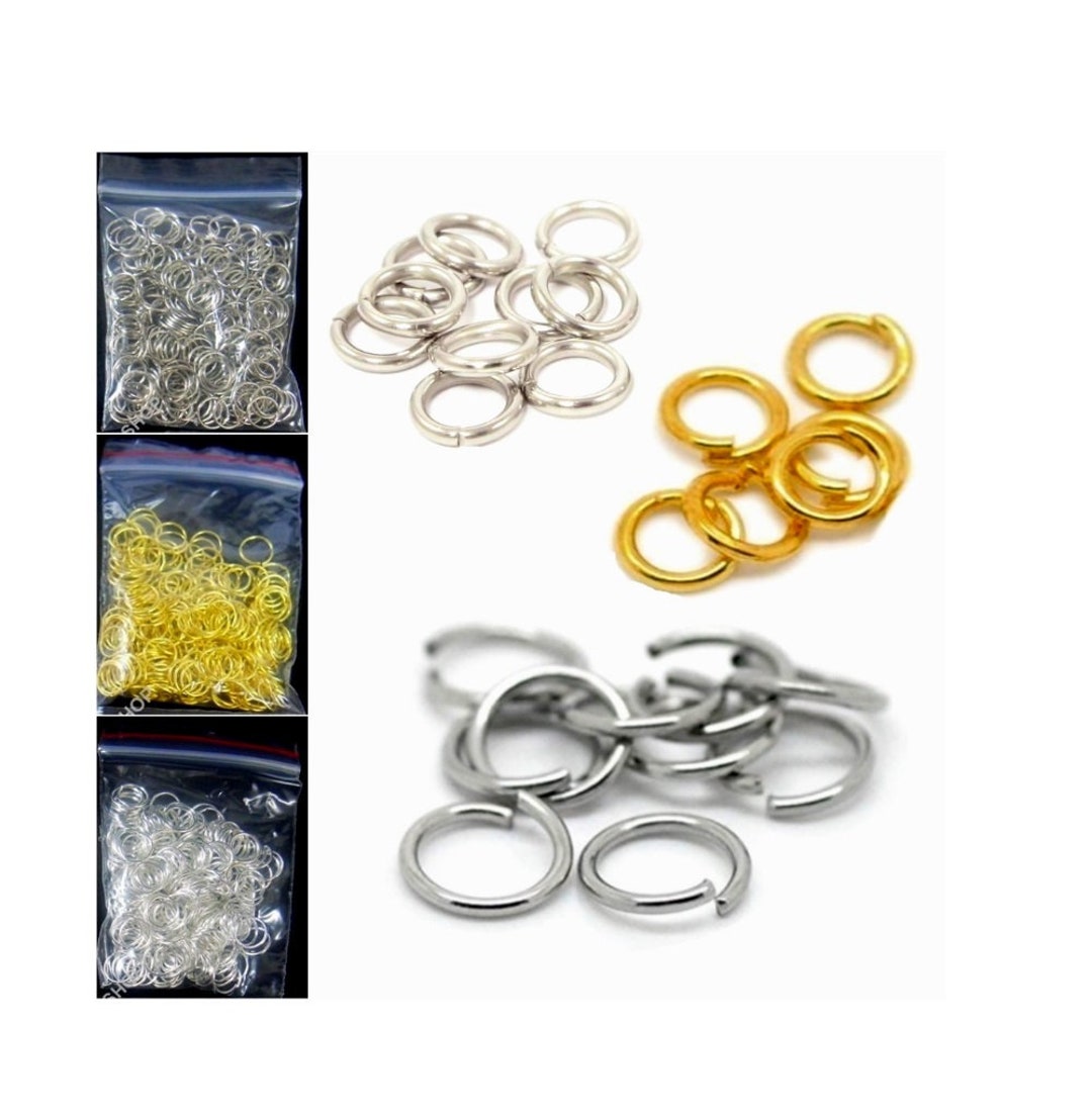 250 Jump Rings, Jump Rings, Eyelets, 5 Mm, 8 Mm, 10 Mm, 12 Mm ...