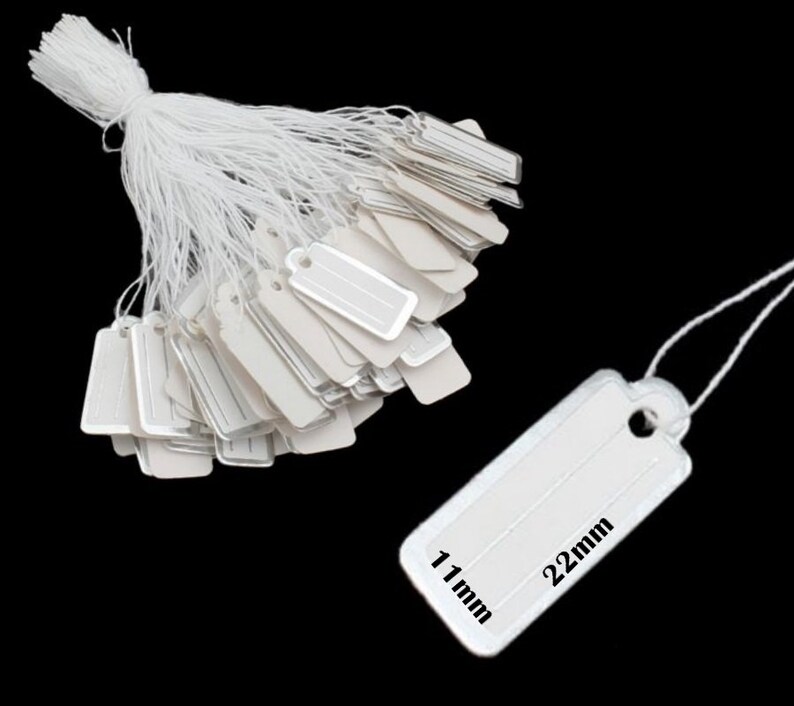 Prijs Labels 100/300stk Keuzes Prijskaartjes met Draad | Etsy