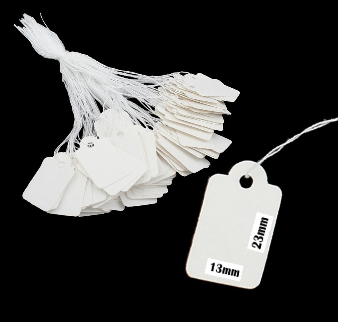 Prijs Labels 100/300stk Keuzes Prijskaartjes met Draad | Etsy