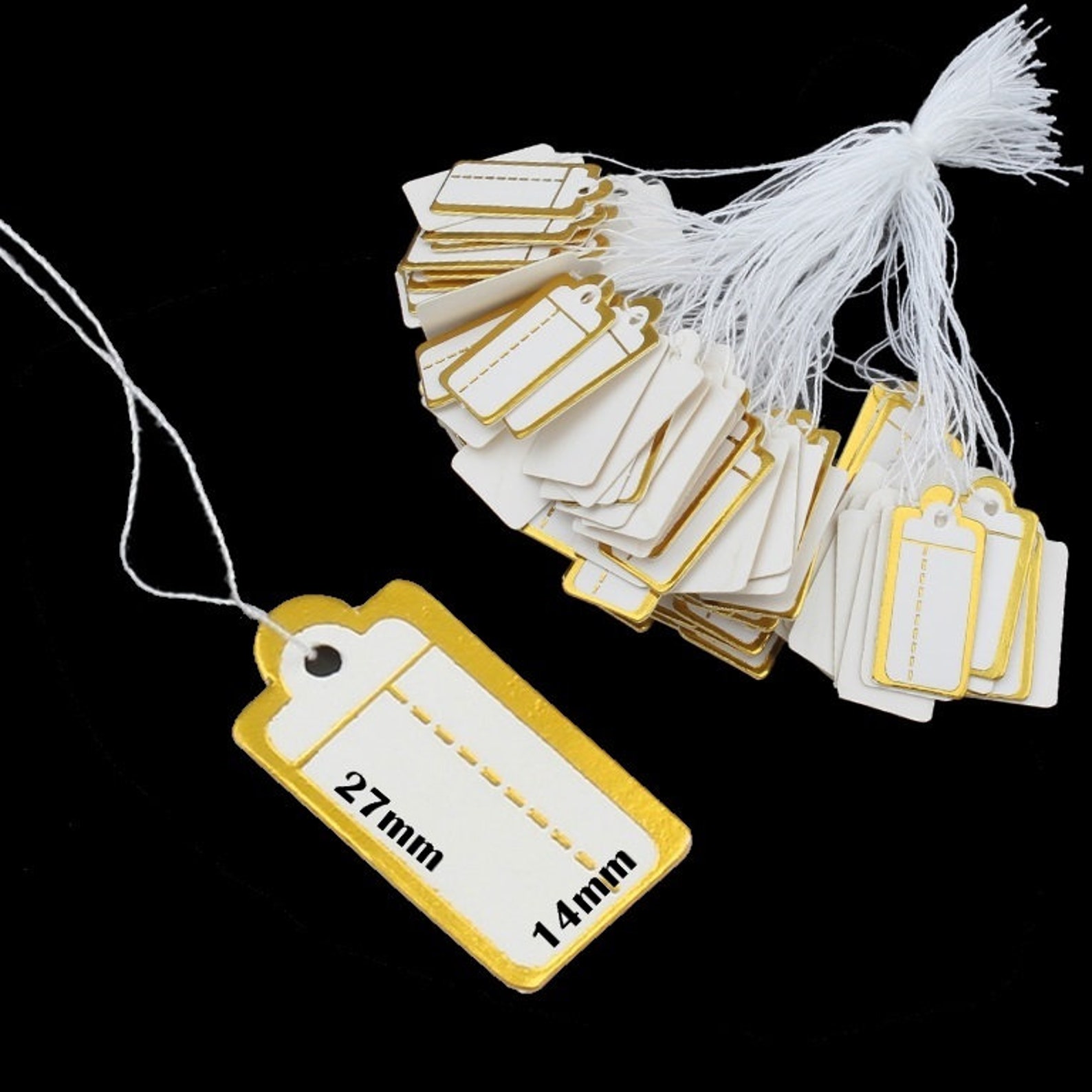 Prijs Labels 100/300stk Keuzes Prijskaartjes met Draad | Etsy