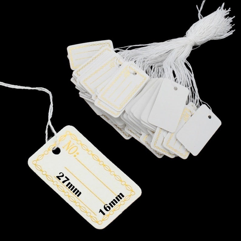 Prijs Labels 100/300stk Keuzes Prijskaartjes met Draad | Etsy