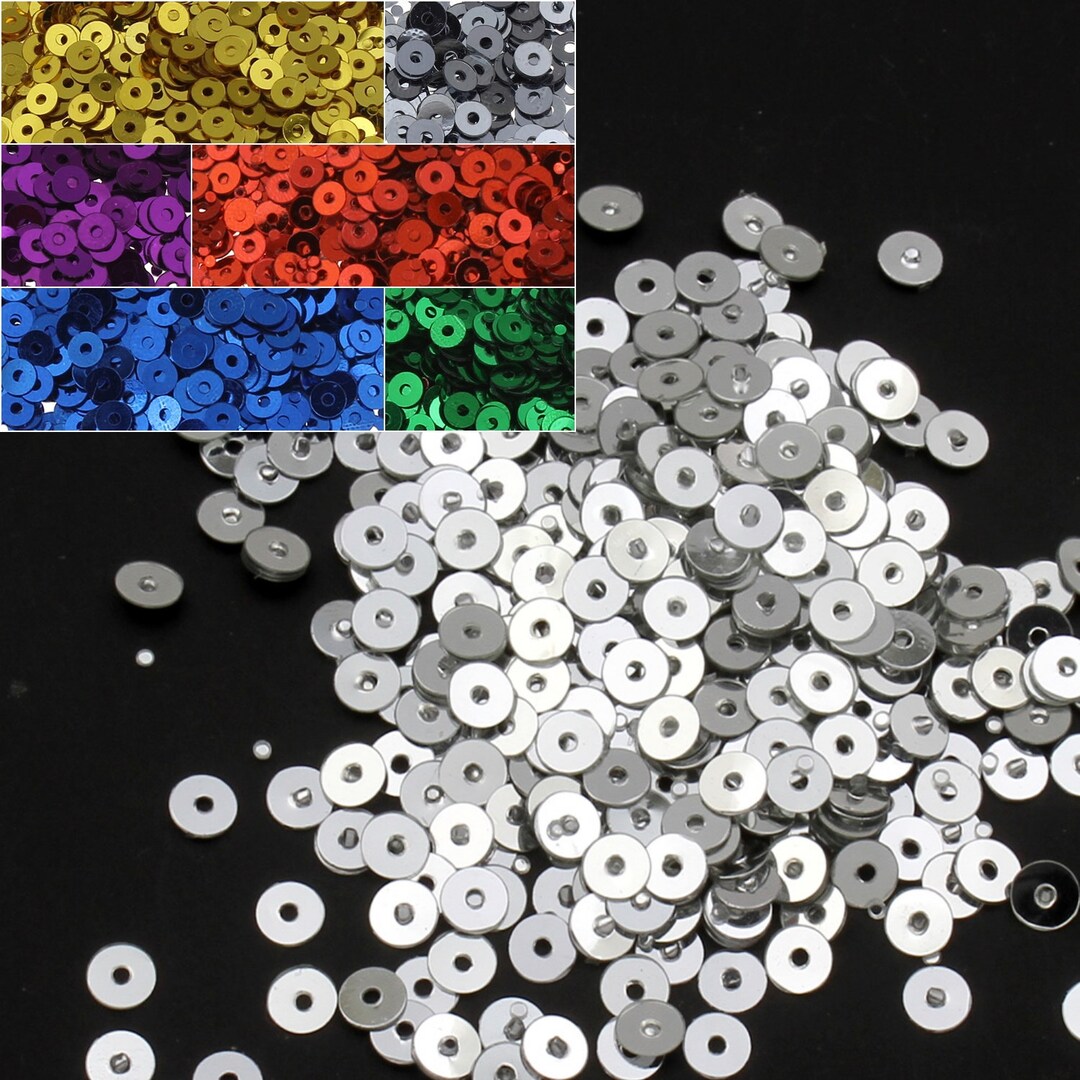 3 Mm Smooth Sequins in a Blister Pack of 10g / Approx. 2400 Pieces for ...