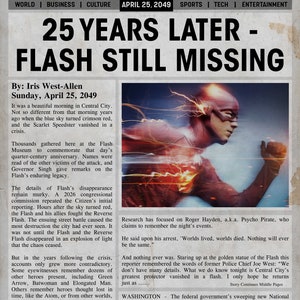 Hero Still Missing Newspaper Article 20 Inch X 30 Inch 300dpi Poster ...