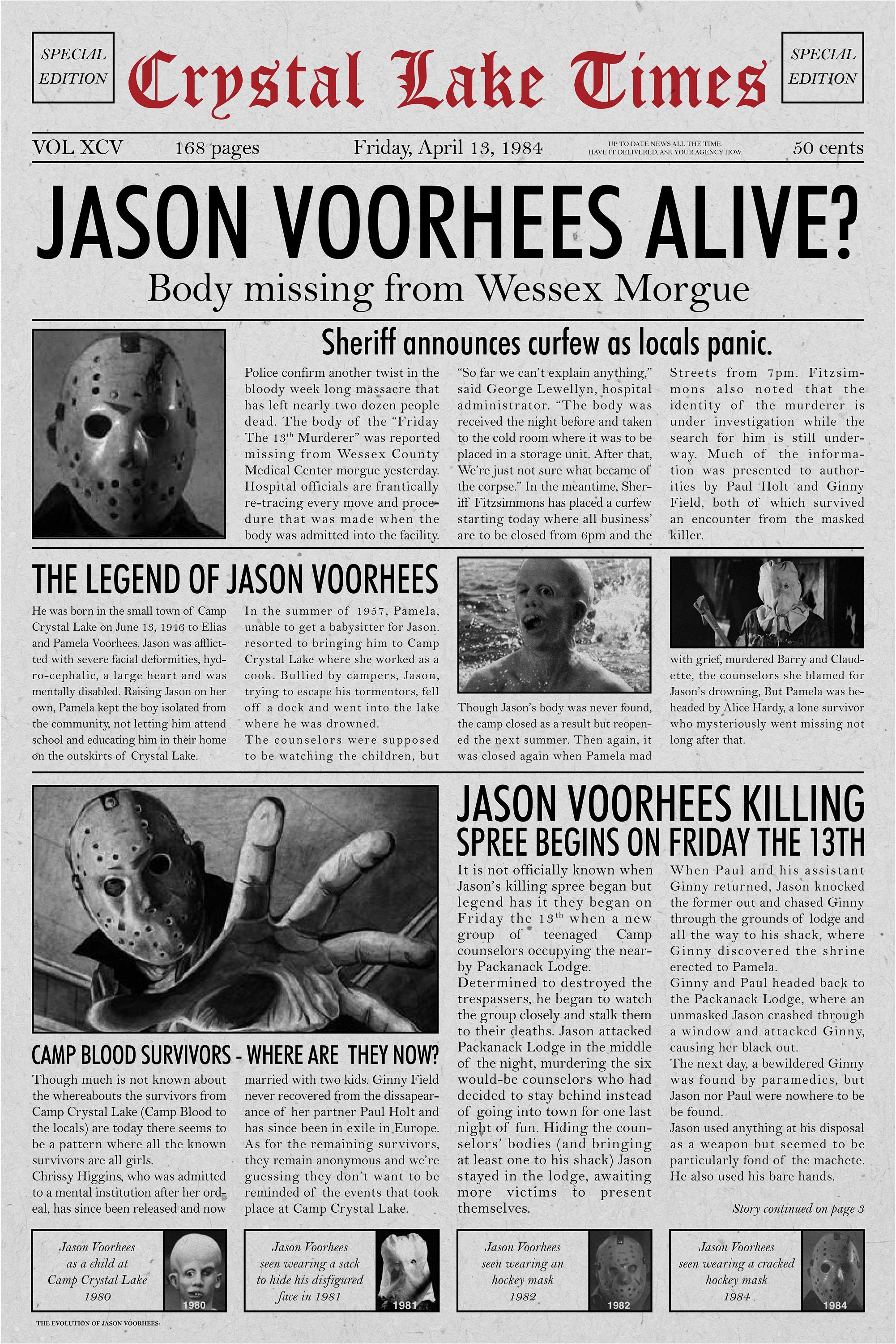 Body Missing Newspaper Article 20 Inch X 30 Inch 300dpi Poster Digital ...