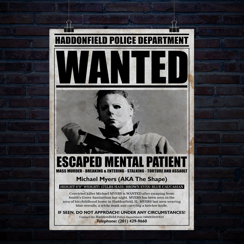 Halloween Wanted Poster - Etsy