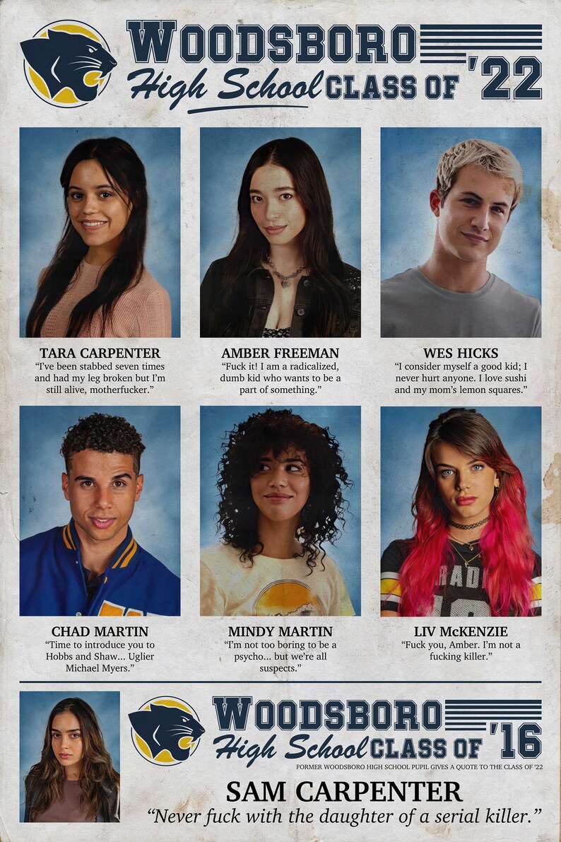 Scream 5, Yearbook of 2022 20 Inch X 30 Inch 300dpi Poster Digital ...