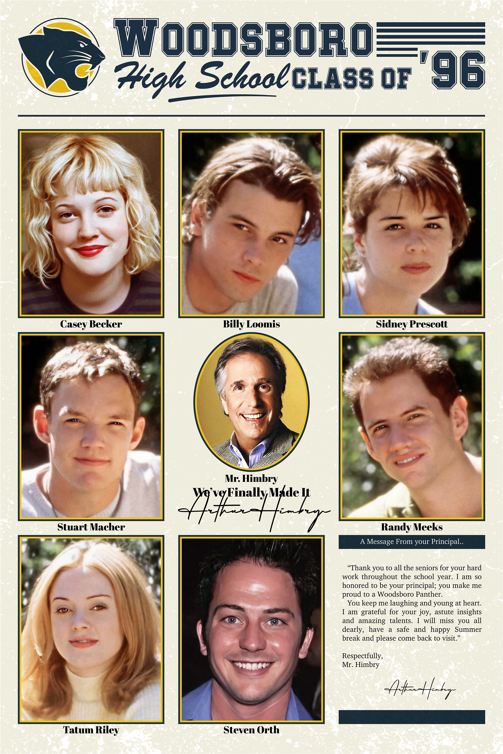 Scream Yearbook of 1996 20 Inch X 30 Inch 300dpi Poster Digital ...
