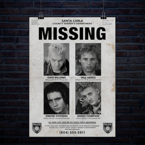 Missing Halloween Poster - Etsy