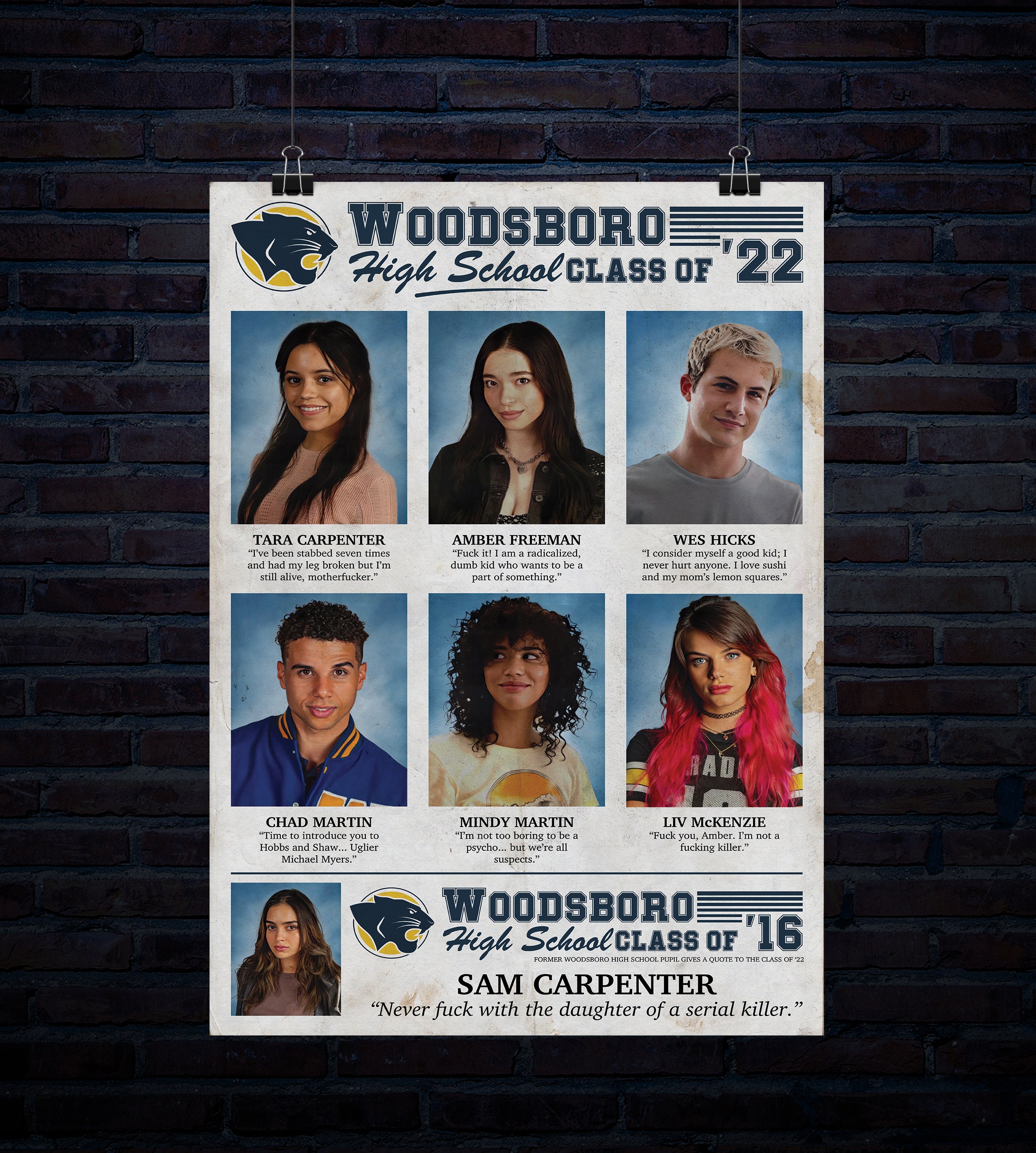 Scream 5, Yearbook of 2022 20 Inch X 30 Inch 300dpi Poster Digital ...