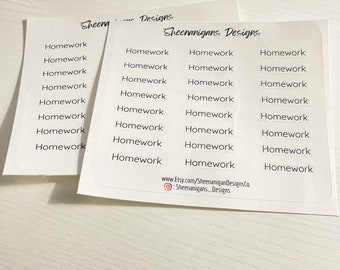 Digital Stickers Kit for Planner Home Homework Pack Png - Etsy