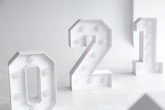 Marquee LED NUMBERS 0123456789 bulk Deal - Etsy