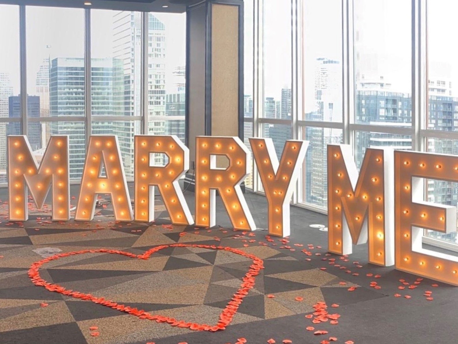 MARRY ME Marquee Wedding Letter Large Event Numbers Light up Letters ...