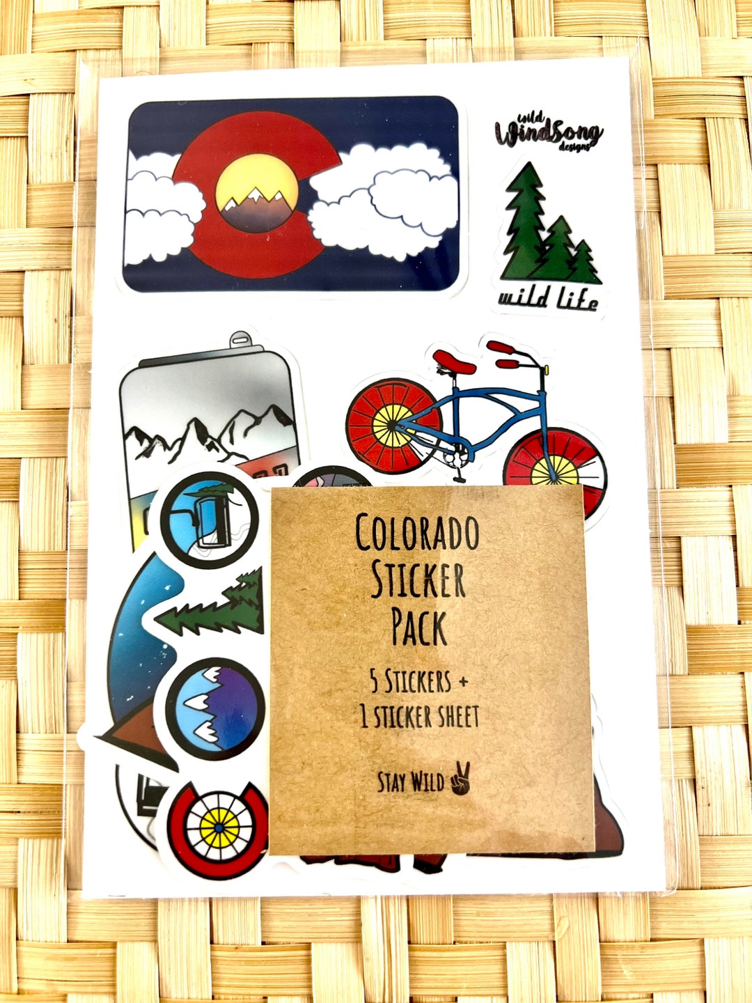 Everything Colorado Sticker Pack, Souvenir Gift Set for Her or Him ...