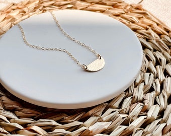 Half Moon Necklace - Etsy